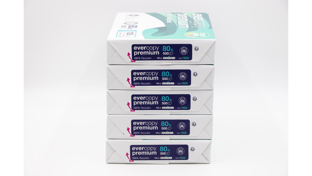 Ramette papier A4 Evercopy Premium Carton de 5 ramettes (2500 Feuilles)