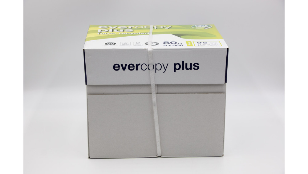 Ramette papier A4 Evercopy + Carton de 5 ramettes (2500 Feuilles)